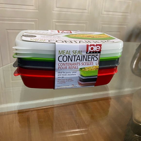 Joie | Kitchen | Brand New Joie 3 Pack Meal Seal Containers | Poshmark